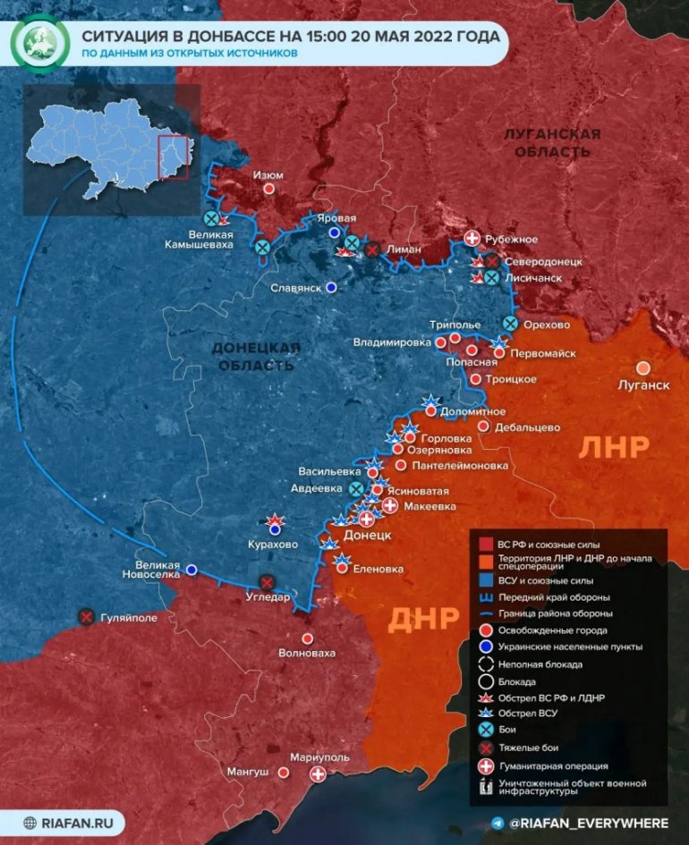 (MAPA) Ofanziva na Donbas: U okruženju kod Limana 1.000 pripadnika VSU ...